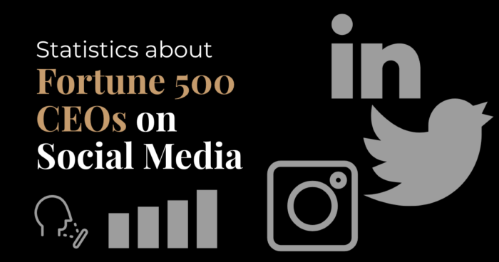 Statistics About Fortune 500 CEOs On Social Media [Infographic] - Influential Executive